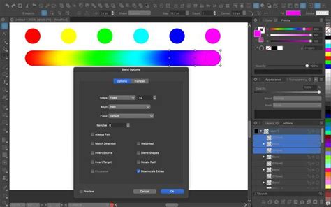 blend color rainbow vectorstyler
