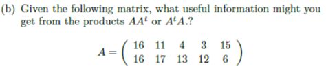 Solved If A Is A An Mxn Matrix We Define The Transpose Chegg