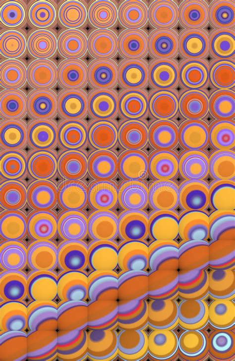 3d Abstract Tiled Mosaic Background In Yellow Purple Orange Stock Illustration Illustration Of