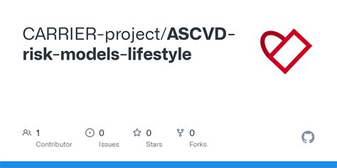 Github Carrier Project Ascvd Risk Models Lifestyle