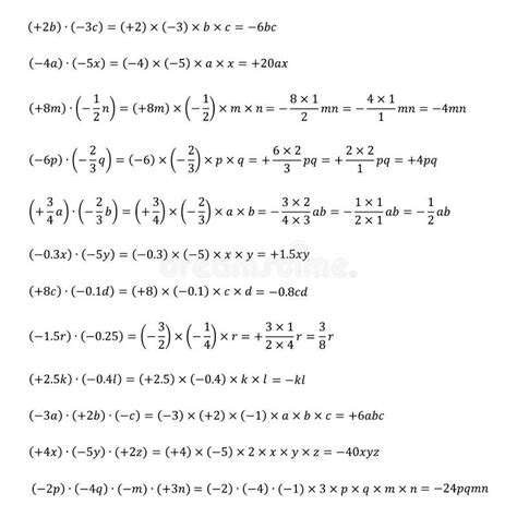 An Example Of Algebraic Multiplication Of Monomials Is Positive And