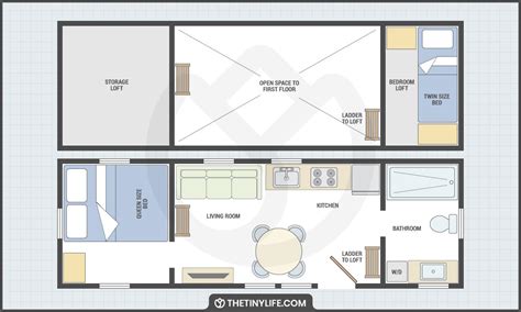 Twin Two Bedroom Flat Plan With Dimensions House Plans
