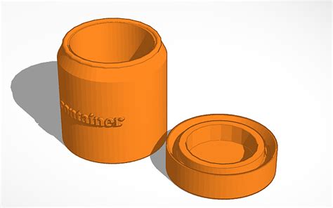 3d Design Container With Lid Tinkercad
