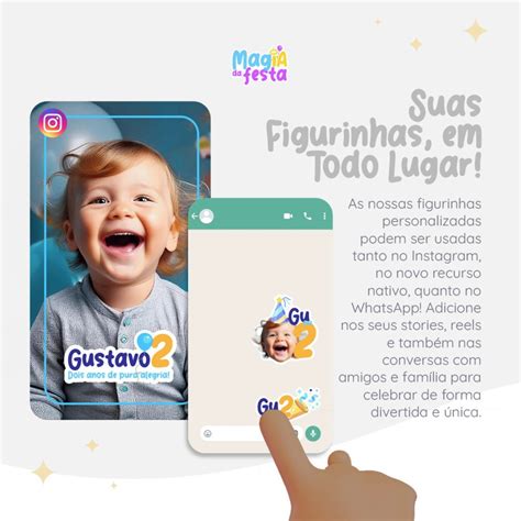 Figurinhas Personalizadas Para Instagran E Whatsapp Elo7