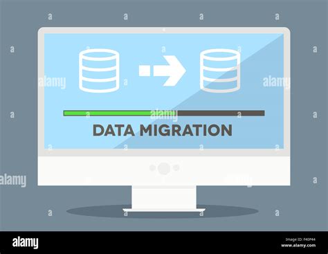 Pc Data Migration Stock Photo Alamy