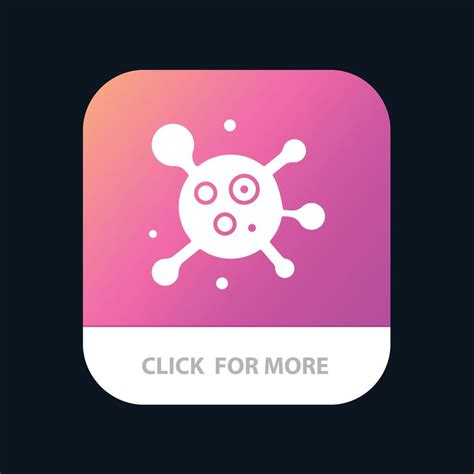 Atom Molecule Science Mobile App Button Android And Ios Glyph Version 13252878 Vector Art At