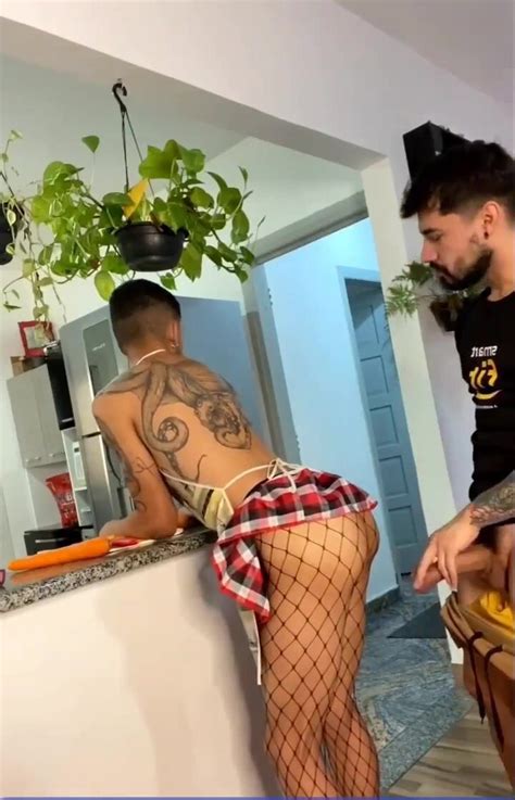 Helping The Cook By Piping Warm Cream Into His Buns ThisVid Com