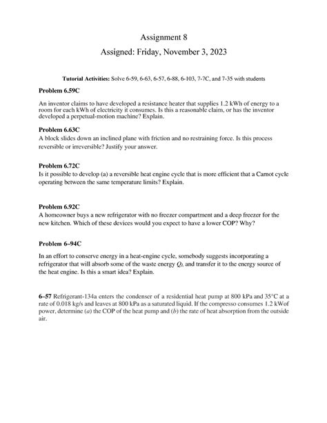 Assignment 8 Lec Assignment 8 Assigned Friday November 3 20 23 Tutorial Activities