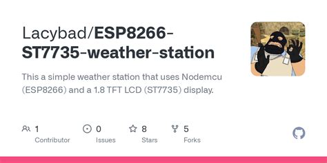 Github Lacybad Esp8266 St7735 Weather Station This A Simple Weather