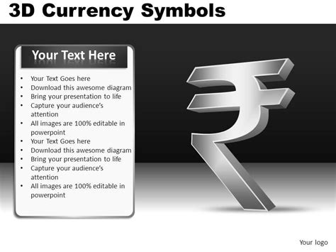 3d Currency Symbols Powerpoint Presentation Slides Db Powerpoint