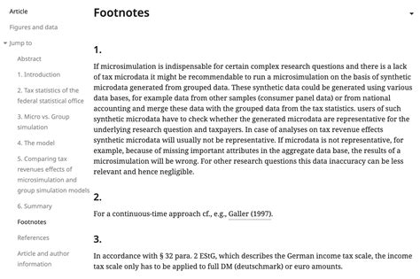 Display Footnotes On Web Pages And Links From The Article Body Go To The Footnote · Issue 136