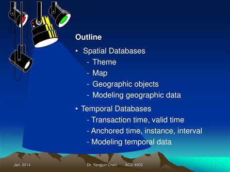 Ppt Outline Spatial Databases Theme Map Geographic Objects Modeling Geographic Data Powerpoint