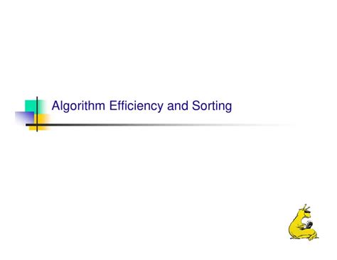 [ppt] Algorithm Efficiency And Sorting How To Compare Different Problems Powerpoint