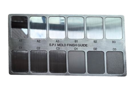 Spi Mold Finish Guide Plaque In Plastic And Steel