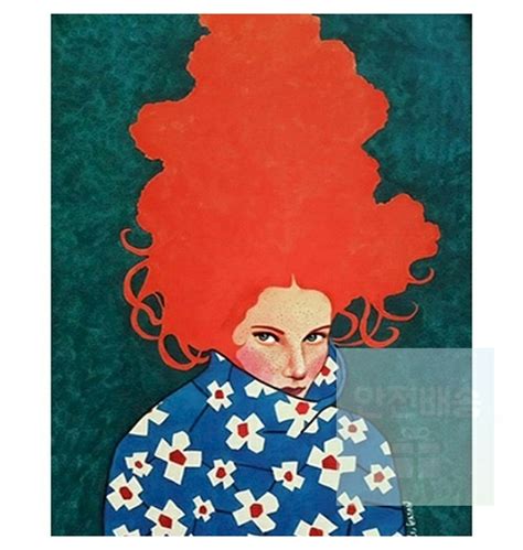 1개 유화그리기세트 Diy 쉬운 명화 그림 따라 그리기 색칠하기 빨간머리 여인 40x50 티몬