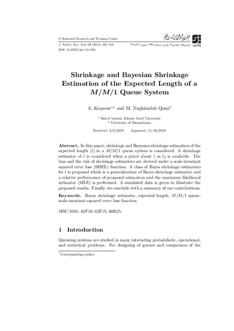 Pdf Shrinkage And Bayesian Shrinkage Estimation Of The Expected