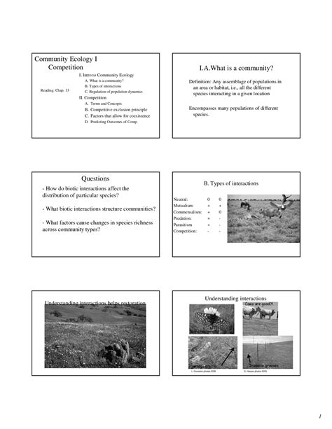 Community Ecology Evolution Ecology And Biodiversity Lecture