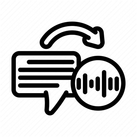 Text Speech Wave Natural Language Processing Nlp Icon Download