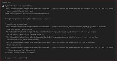 can t open nif file · issue 436 · niftools blender niftools addon · github