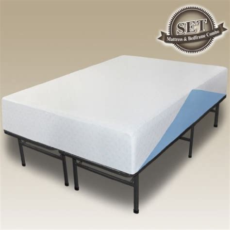 Sleep Master 12 Mygel Memory Foam Mattress And Bed Frame Set