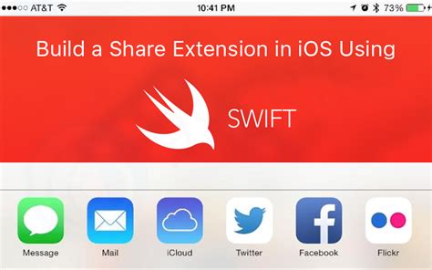 Build A Share Extension In Ios Using Swift