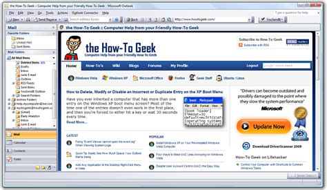 Stupid Geek Tricks Browse The Web From Outlook