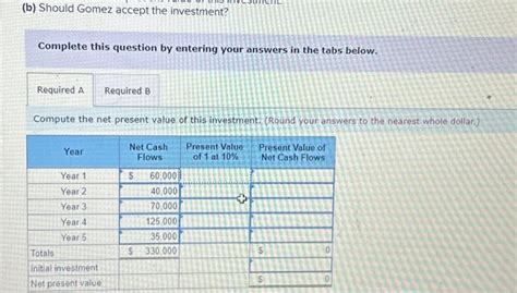 Solved Exercise 24 7 Static Net Present Value And Unequal