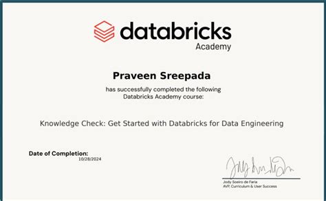 Sreepada Praveen Kumar On Linkedin Databricks Dataengineering