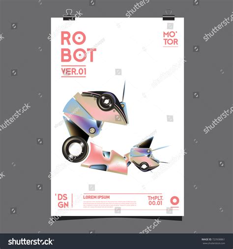 Vector Realistic Robot Illustration Robot Toys 库存矢量图（免版税）723508861 Shutterstock