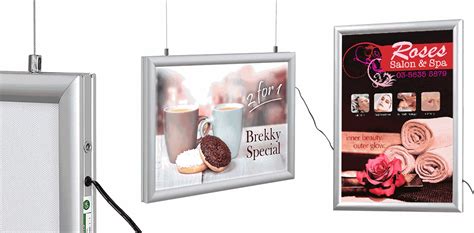 Led Poster Frames Poster Light Boxes Wall And Floor Styles