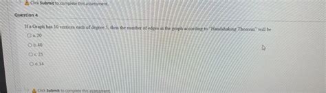 solved if a graph has 10 vertices esch of degree 5 then the