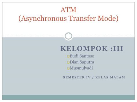 Ppt Atm Asynchronous Transfer Mode Powerpoint Presentation Free Download Id 2393126