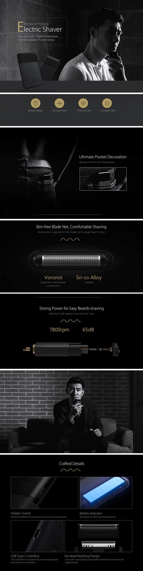 Xiaomi Mijia Portable Electric Shaver - Penguin.com.bd