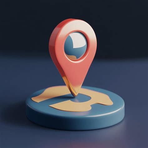 3d Location Icon Map And Navigation Illustration Logo Premium Ai Generated Image