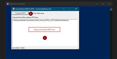 Convert Setting File From Mt5 To Mt4 Powershell Script
