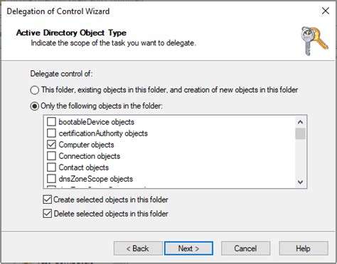 Delegate Help Desk Users Permission To Move Users And Computers Object