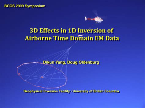 Pdf 3d Effects In 1d Inversion Of Airborne Time Domain Em Data