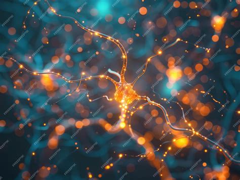 Premium Photo | Neural Network Synapse Simulation with Light Nodes ...