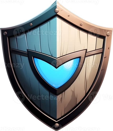 Ai Generated Cute A Shield Cartoon Style 35088606 Png
