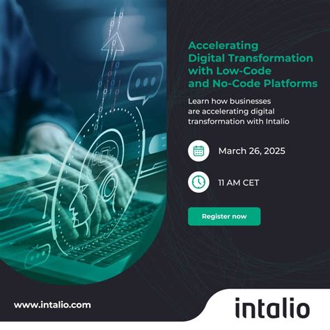Lowcode Nocode Digitalinnovation Webinar Intalio