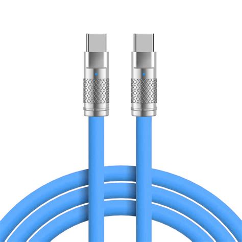 120w 6a Super Fast Charge Type C Liquid ซิลิโคนสาย Usb C สายชาร์จเร็ว