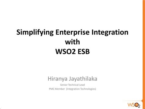 Wso2 Intro Webinar Simplifying Enterprise Integration With