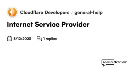 Internet Service Provider Cloudflare Developers