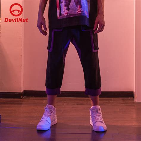 Devil Nut潮牌恶魔男女同款瘦垮枪袋卫衣裤 Bh合作 Set虎窝淘