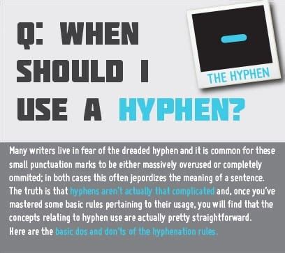 Infographic Hyphen Use Hyphenation Rules Vappingo