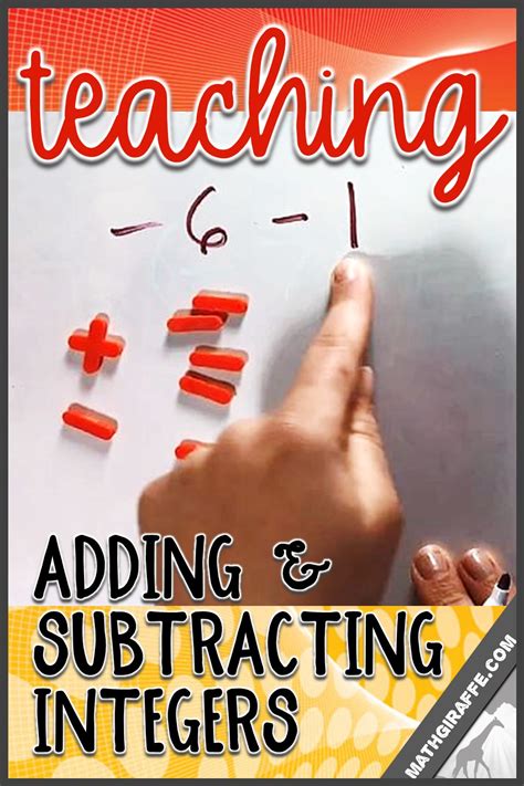 Teaching Adding Subtracting Integers