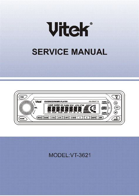 VITEK VT-3621 Service Manual download, schematics, eeprom, repair info ...