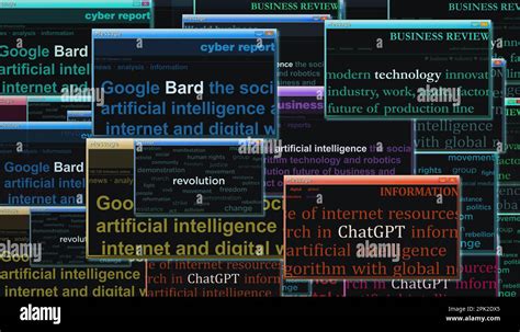 Poznan Poland April 2 2023 Chatgpt Bard Artificial Intelligence Ai