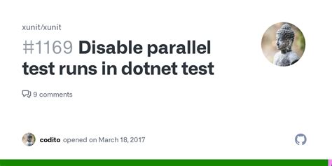 disable parallel test runs in dotnet test · issue 1169 · xunit xunit