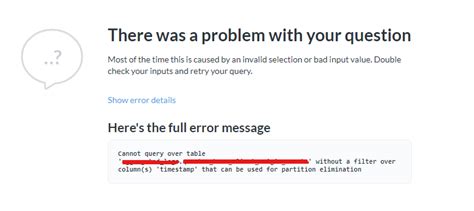 Support For Bigquery Tables Which Require Where Clause On Partition · Issue 14490 · Metabase